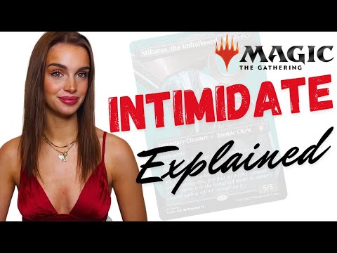 Magic the gathering Keyword abilities explained: how does "INTIMIDATE" work - MTG FAQ: INTIMIDATE!
