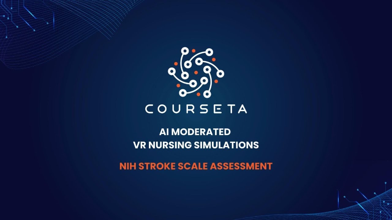 NIH Stroke Scale Assessment inside Virtual Reality | Courseta VR | VR Nursing Simulations