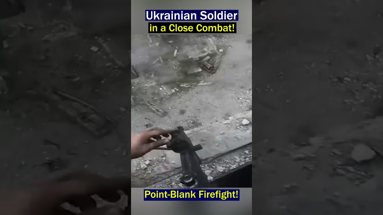 Point-Blank Firefight: Soldier Fights Off Infantry in Close Combat