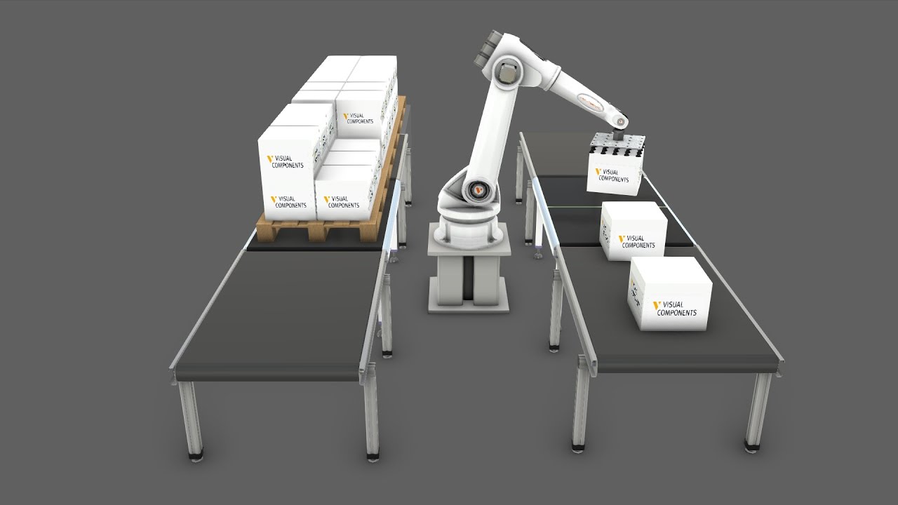 Python Robotics - 4 - Simulate a Depalletizing Operation
