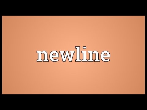 Newline Meaning