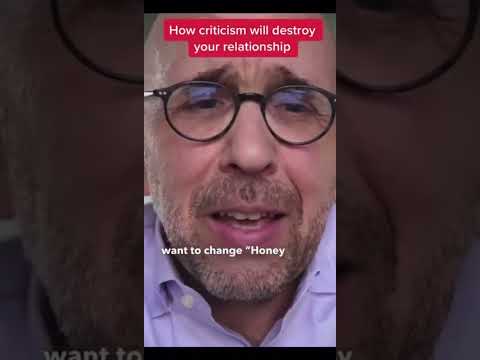 How criticism will destroy your relationship