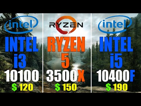 INTEL i3 10100 vs RYZEN 5 3500X vs INTEL i5 10400F |