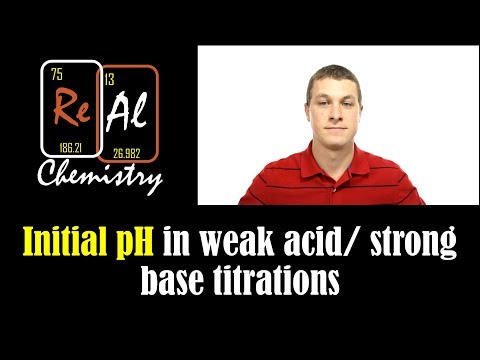 Initial pH in a weak acid strong base titration - Real Chemistry