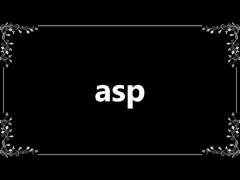 Asp - Meaning and How To Pronounce