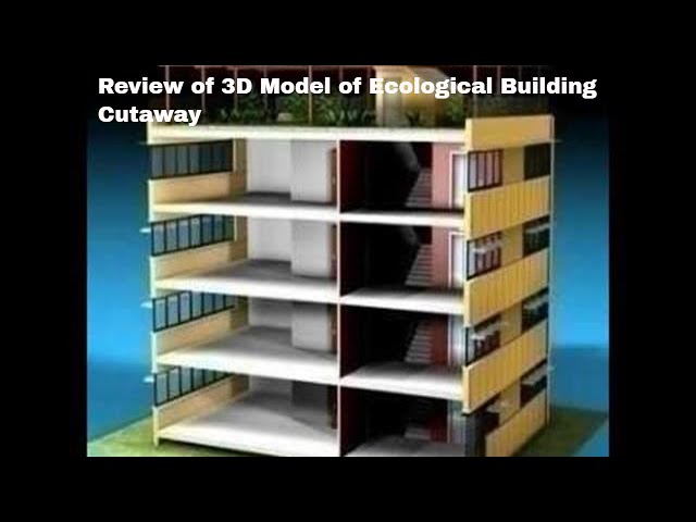 Ecological building cutaway 3D Model - FlatPyramid