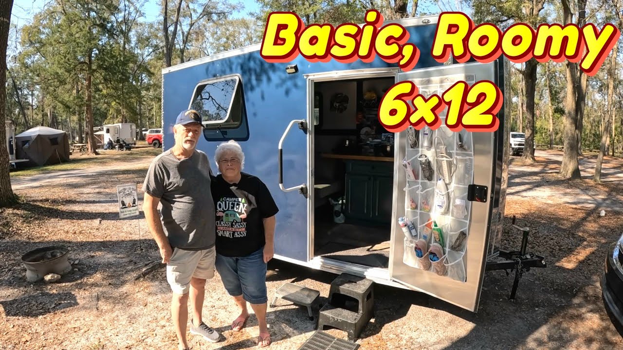 A Basic 6×12 Cargo Trailer Conversion With Versatility In Mind. Their 2nd Build.