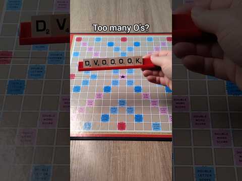 Save this Scrabble word with 4 O's