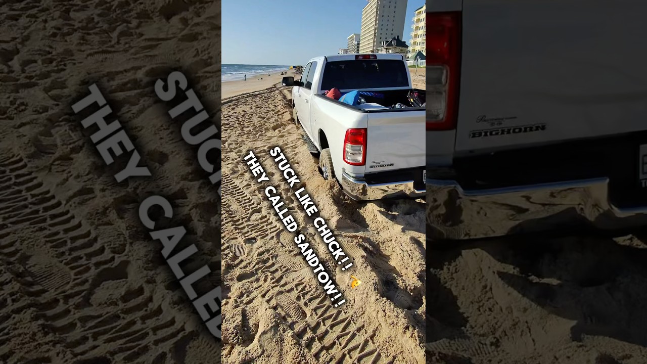 Stuck Like Chuck!! They CALLED SandTow!! 🫡 #sandtow #florida #beach #veteran #viralshorts #toyota