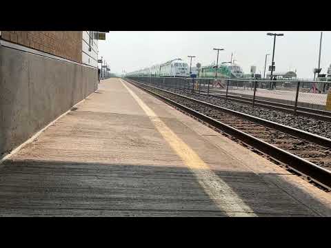 Go transit pull in from DC Oshawa GO with an MP 678 leading Date:Saturday June 7th 2025