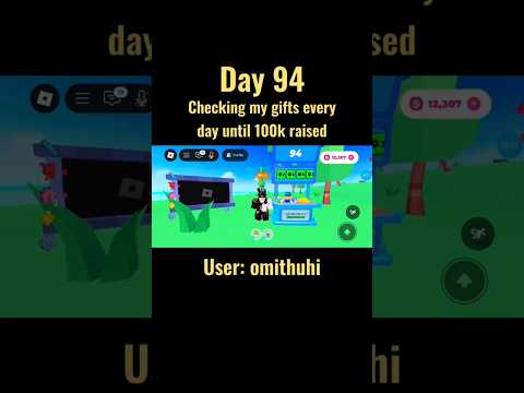 Day 94 of checking my gifts every day until 100k raised #roblox #robux #plsdonate #games #shorts
