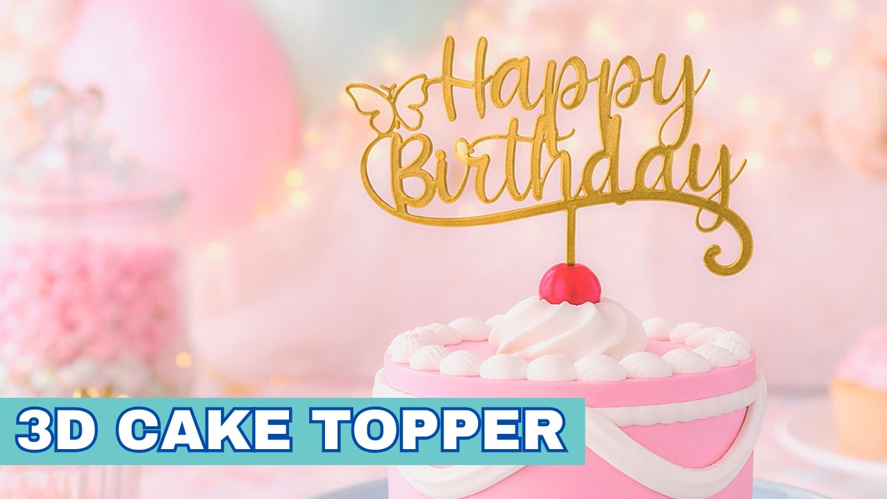 How to Create a 3D Printed Cake Topper from a PNG