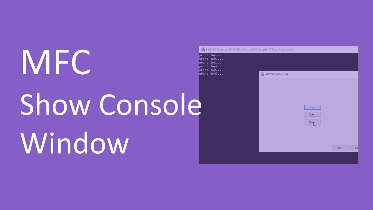 MFC - Show Console Window Example