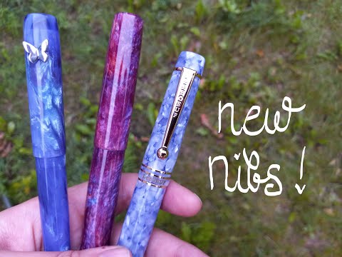 note 68: new nibs! formal italic, journaler, perspective from Gena at Custom Nib Studio