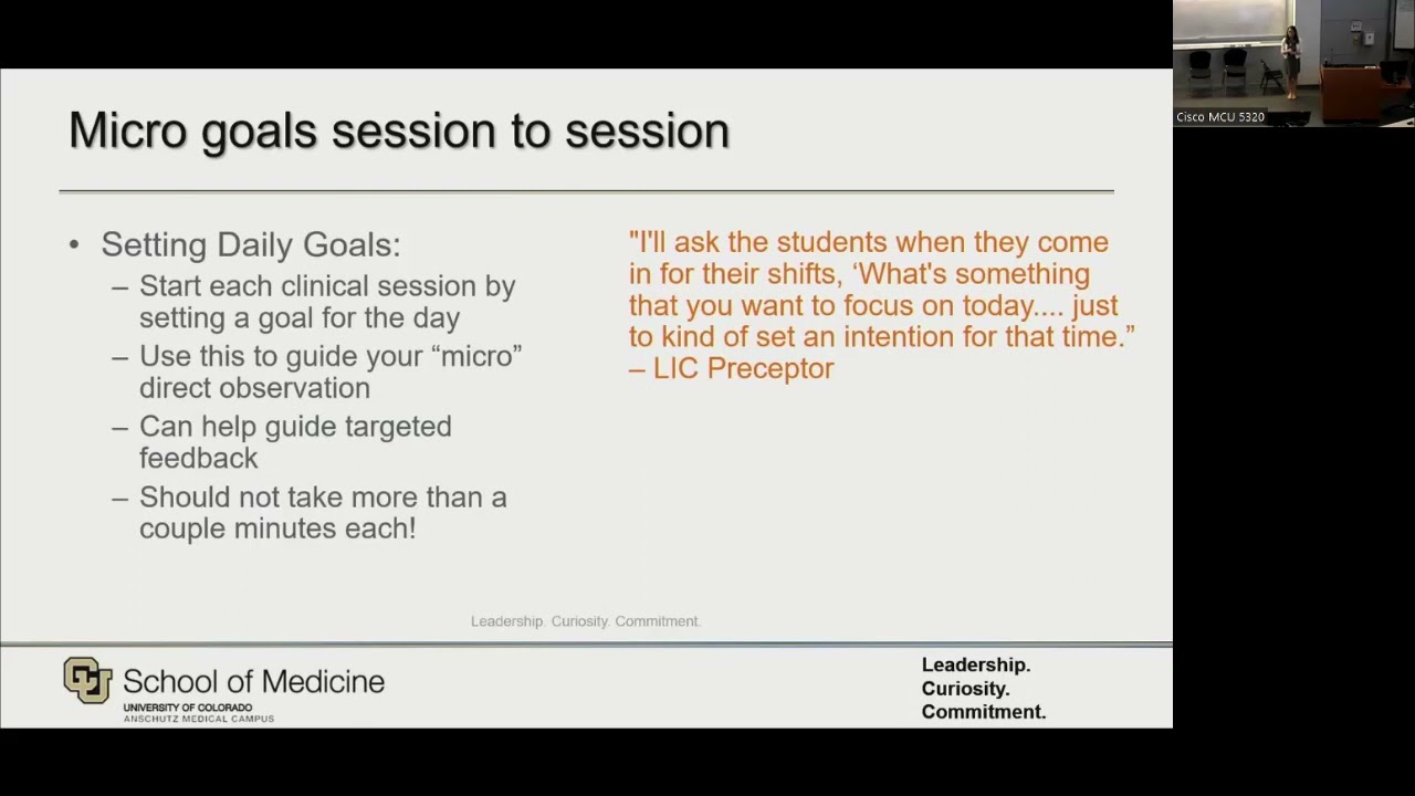Faculty Development: Effective Clinical Teaching Strategies in an LIC 201