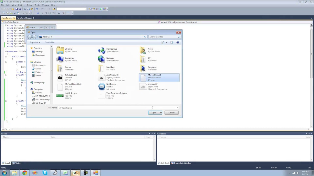 BinaryReader pt 1 in C # (Sharp)