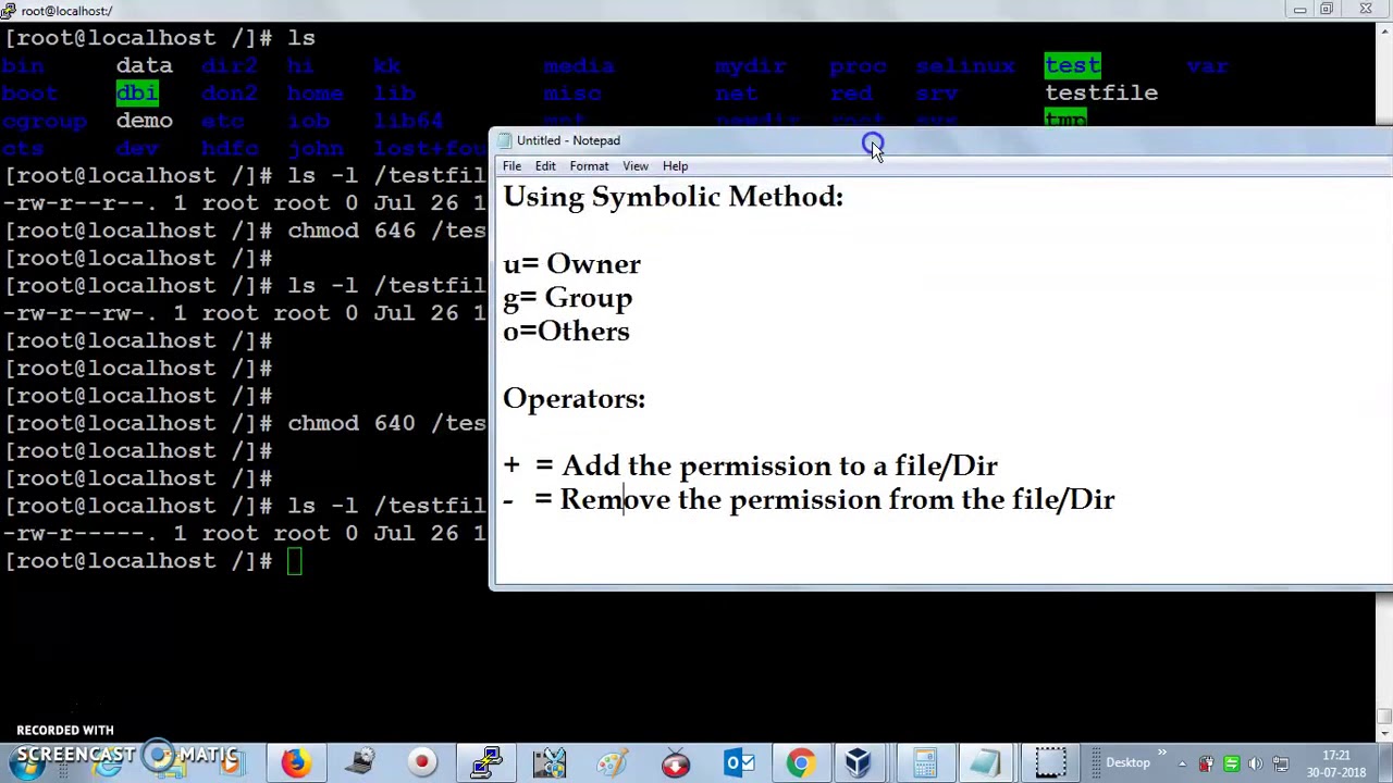 How to Modify FIles and Directory Permission in Linux