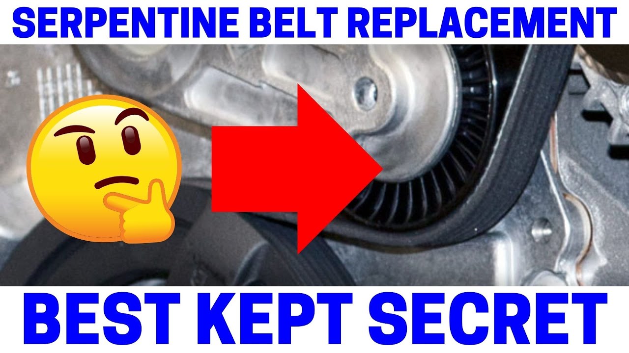 NEVER Replace Serpentine Drive Belt Until Watching This! Fast & Easy!