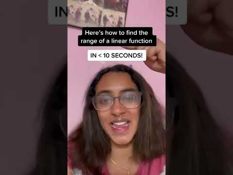 how to find the range of a linear function (algebra 1)
