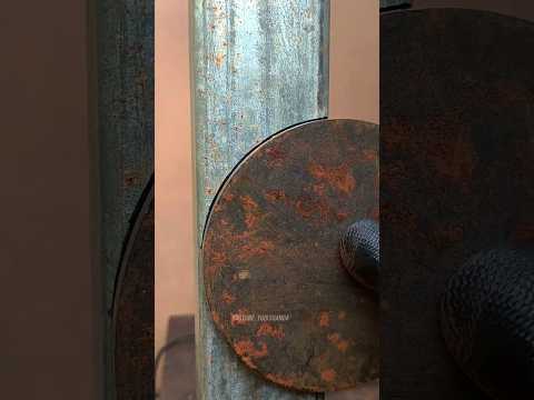 old welder's brilliant invention bends square pipe easily #welding #welder #metalwork #fabrication