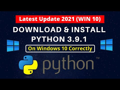 How to Download and Install Python 3.9.1 on Windows 10 - Setup Python Path Correctly