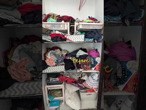 Clean With Me | Declutter the wardrobe with me #wardrobeorganization #cleanwithme