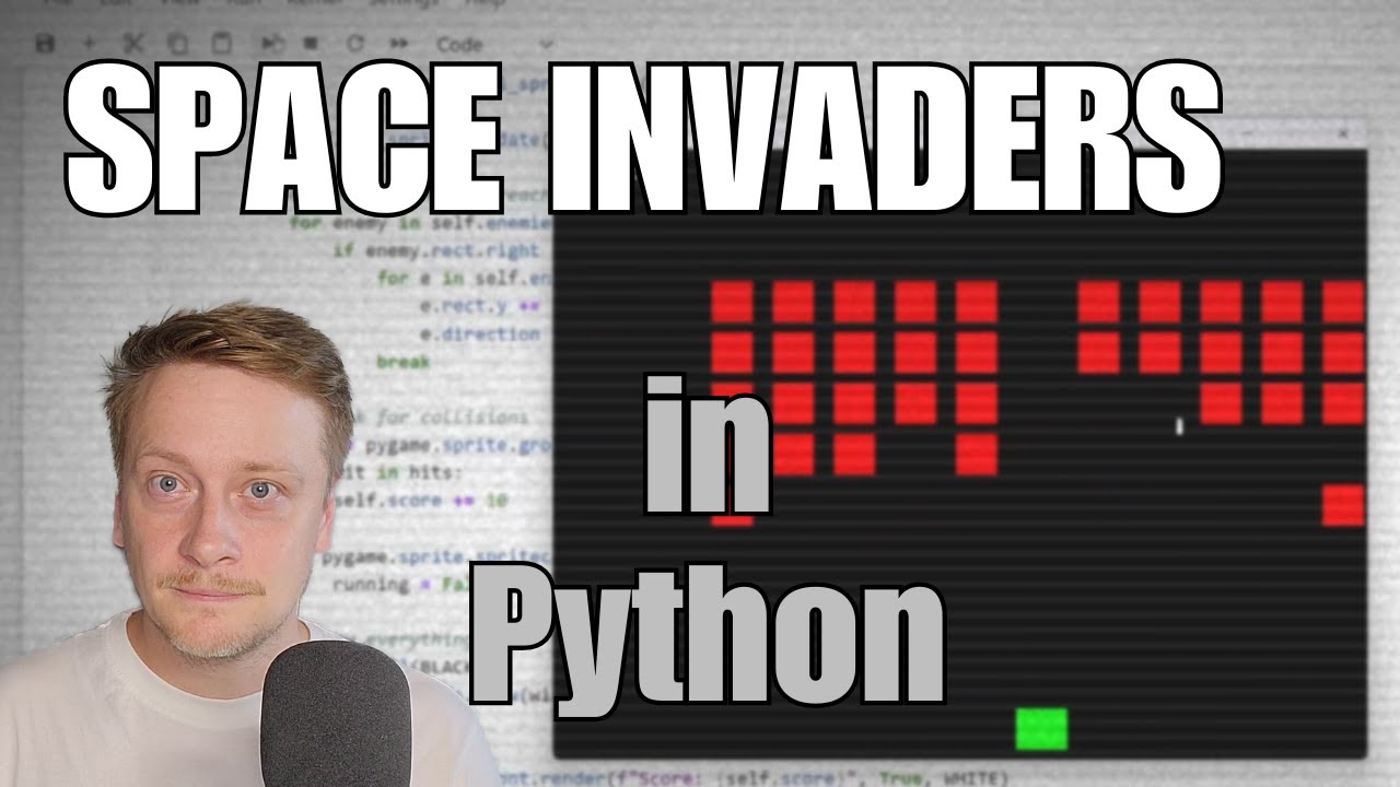 Space Invaders in Python for Beginners | Programming Basic Concepts