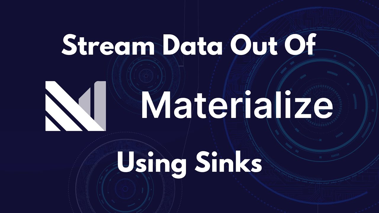 How to stream data out of Materialize using Sinks