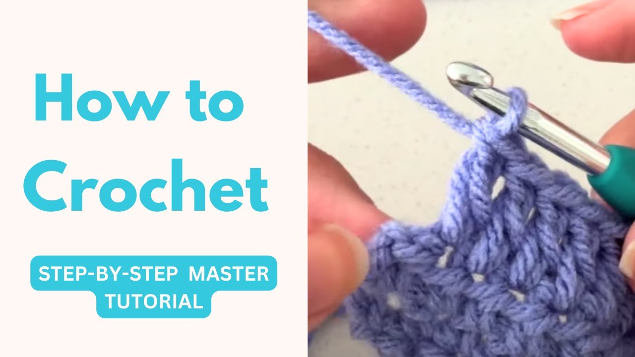 Learn How to Crochet in Under an Hour! ABSOLUTE Beginner Tutorial (Slow Step-by-Step Instructions)
