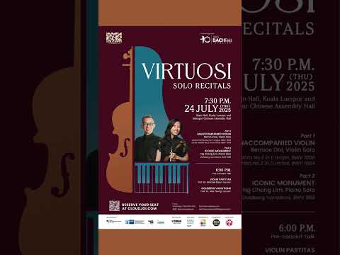 🎶 VIRTUOSI Solo Recitals: Bach's Masterpieces @ KLSCAH