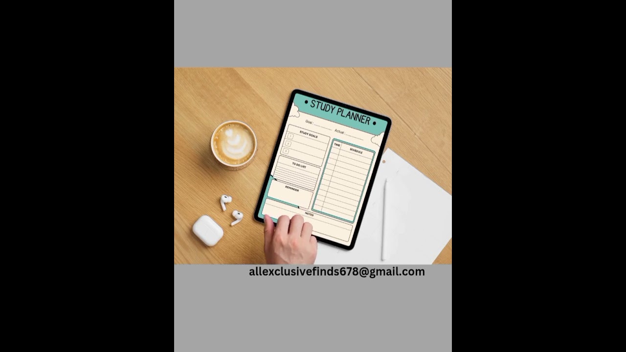 DIGITAL AND PRINTABLE STUDY PLANNER ❤️