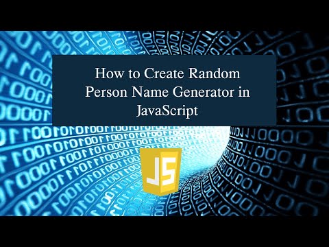 How to Create Random Person Name Generator in JavaScript