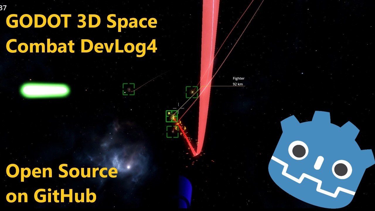 3D Space Combat - Godot Devlog 4 - Code on github
