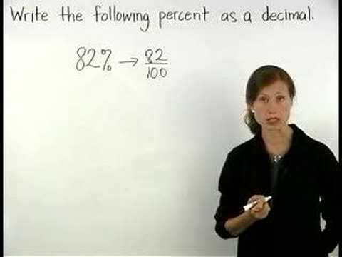 Percent to Decimal - MathHelp.com - Math Help