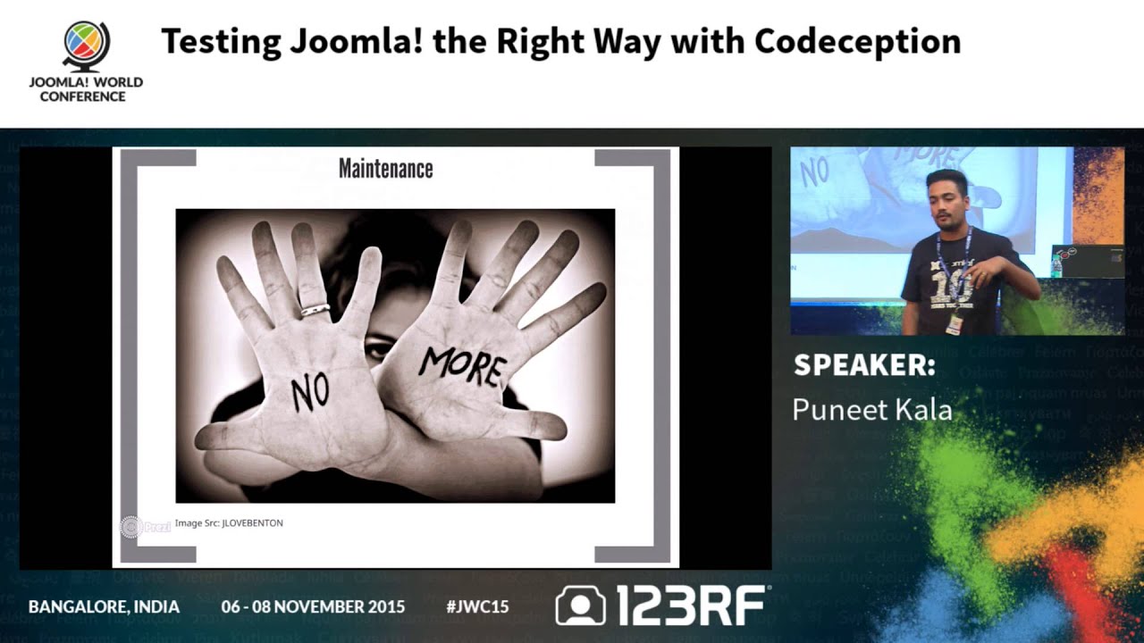 JWC15 - Testing Joomla! the right way with Codeception