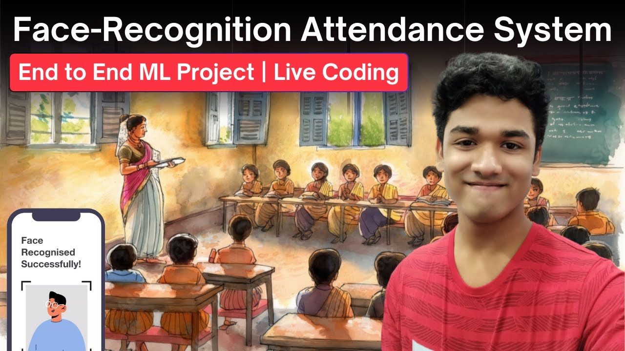 How I Built a 🙂🔍 Face Recognition Attendance System 🔥 |  Computer Vision + Machine Learning Project