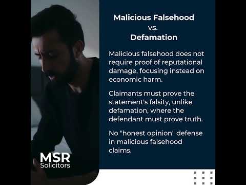 Falsehood Fallout: Law and Liability