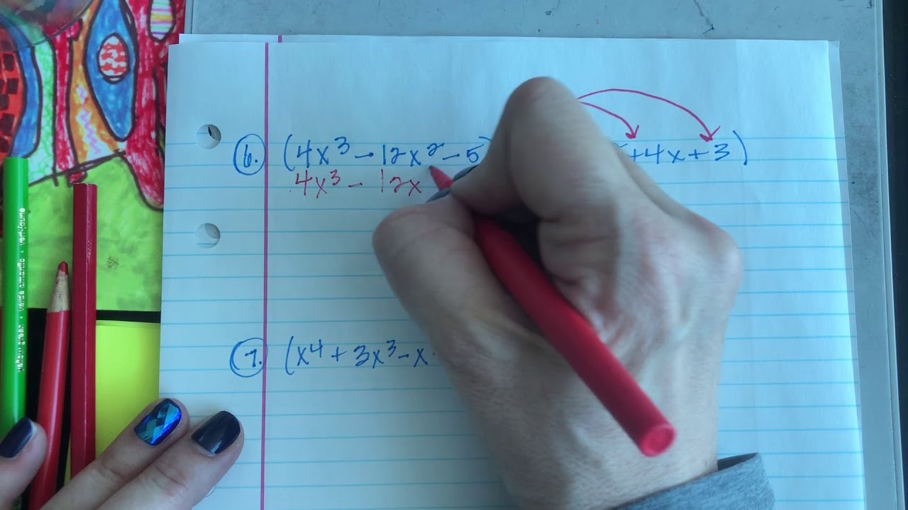 Algebra 2 Chapter 5 Test Review #1-11