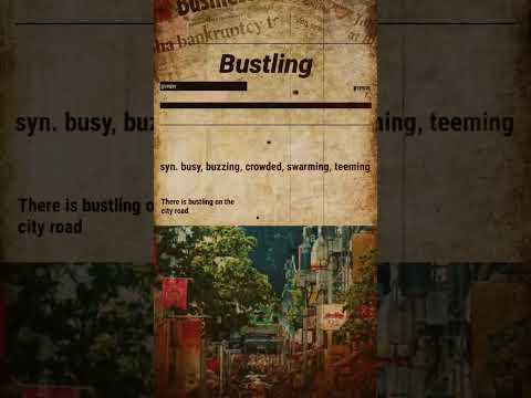 meaning of Bustling # vocab