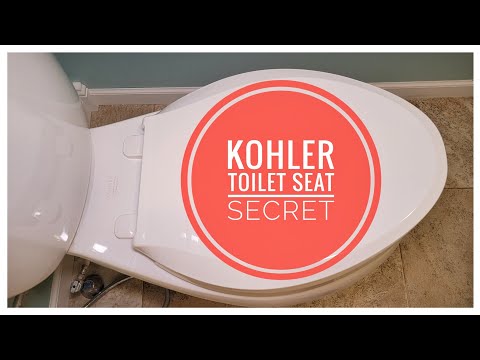 Kohler Toilet Seat Hidden Secret --- Quick Disconnect with no Tools