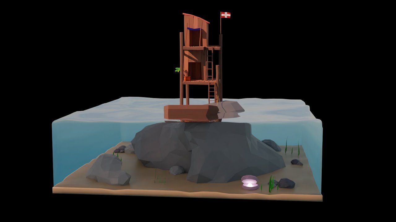 Blender Sea Shack Animation
