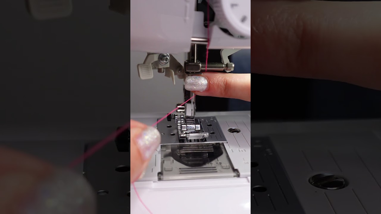 How to thread your sewing machine  #sewingforbeginner #sewingtutorial #learntosew #howtosew ￼