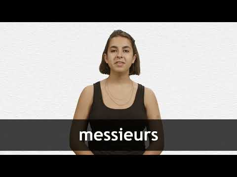 How to pronounce MESSIEURS in French