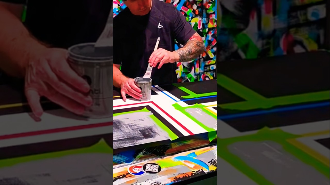 Where Shadows Meet the Absence of Light / A Geometric Abstraction #abstractartist #art