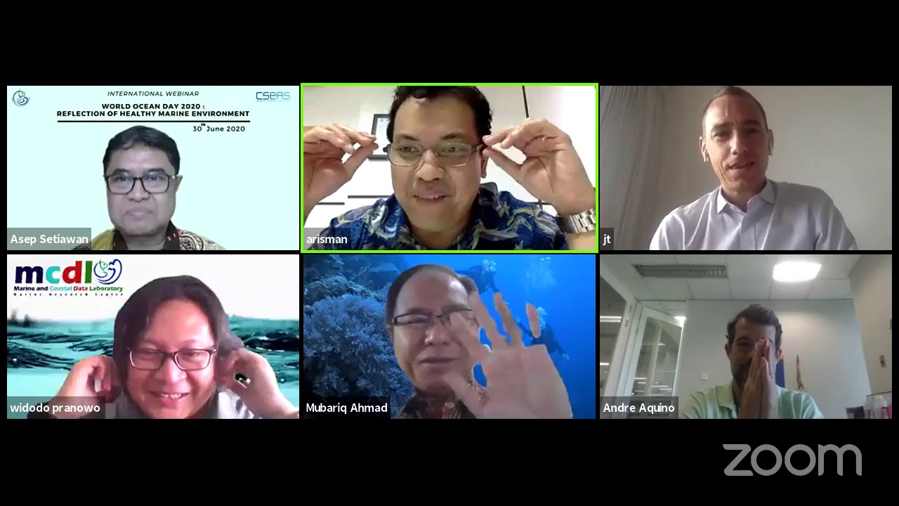 International Webinar, World Ocean Day 2020 : Reflection of Healthy Marine Environment