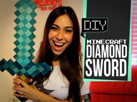 Minecraft diamond sword DIY – BLUEHOWE