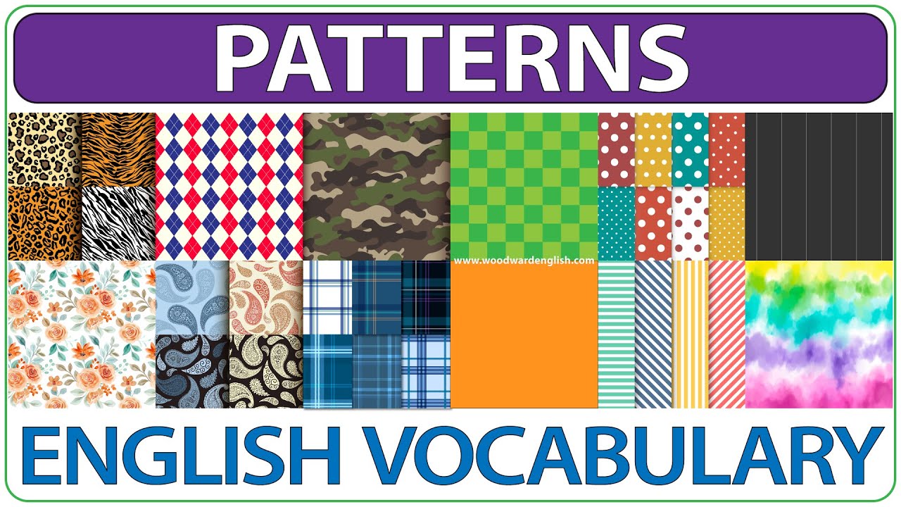 Patterns in English | Learn English Vocabulary | Describing Clothes in English | Clothes patterns