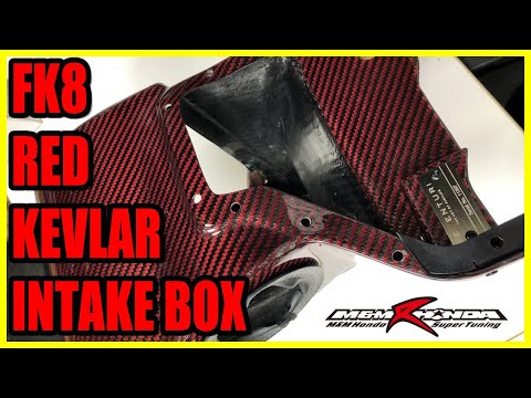 M&M HONDA FK8 EVENTURI RED KEVLER Intake box
