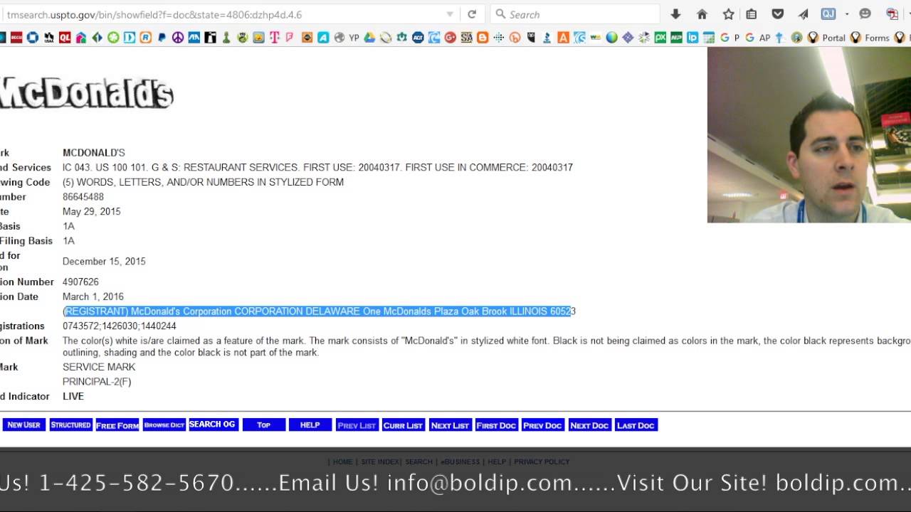 Bold Bits! Searching TESS on the USPTO Database