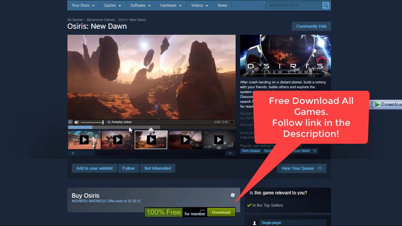 Osiris New Dawn Full Download Cheat and Map For Free